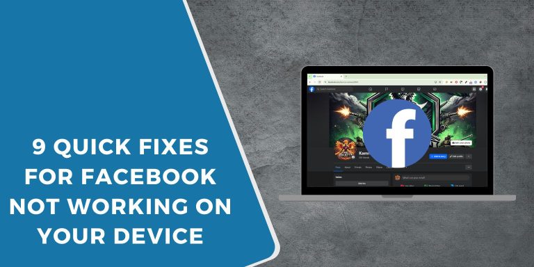 9 Ways to Fix Facebook Not Working on Your Device - WP Links